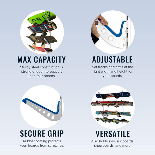 Wakesurf/Wakeboard Wall Storage Rack - Wake Life